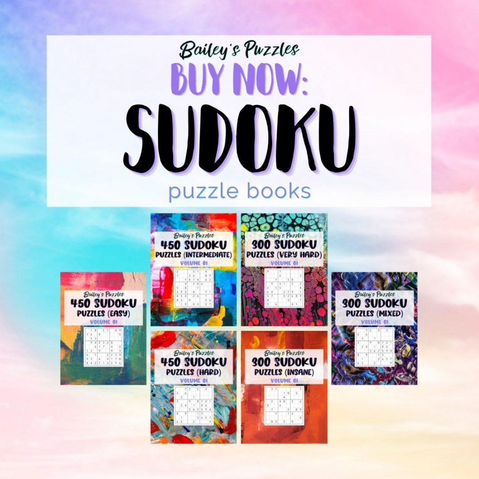 9+ Sudoku Variations & 5+ Sudoku-Like Puzzles & Games | Bailey's Puzzles 9+ Sudoku Variations & 5+ Sudoku-Like Puzzles & Games | Bailey's Puzzles