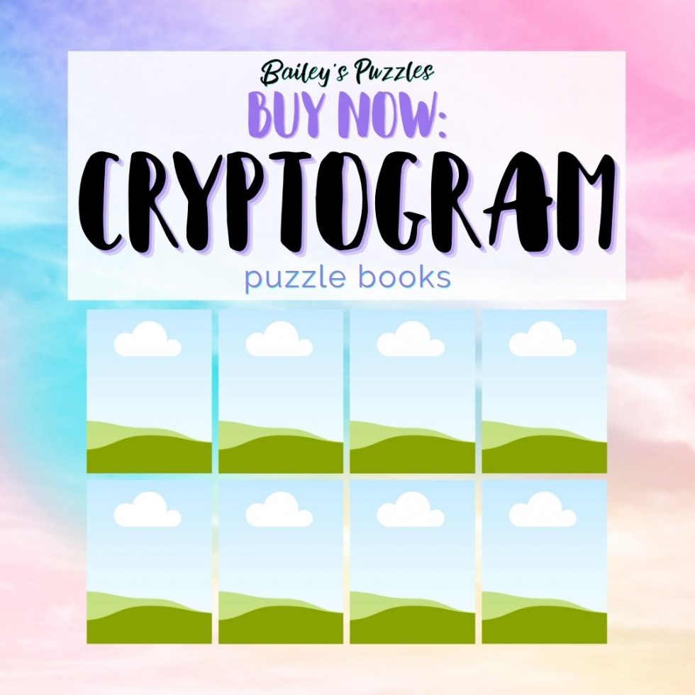 How to Solve Cryptograms {methods & examples} - Bailey's Puzzles