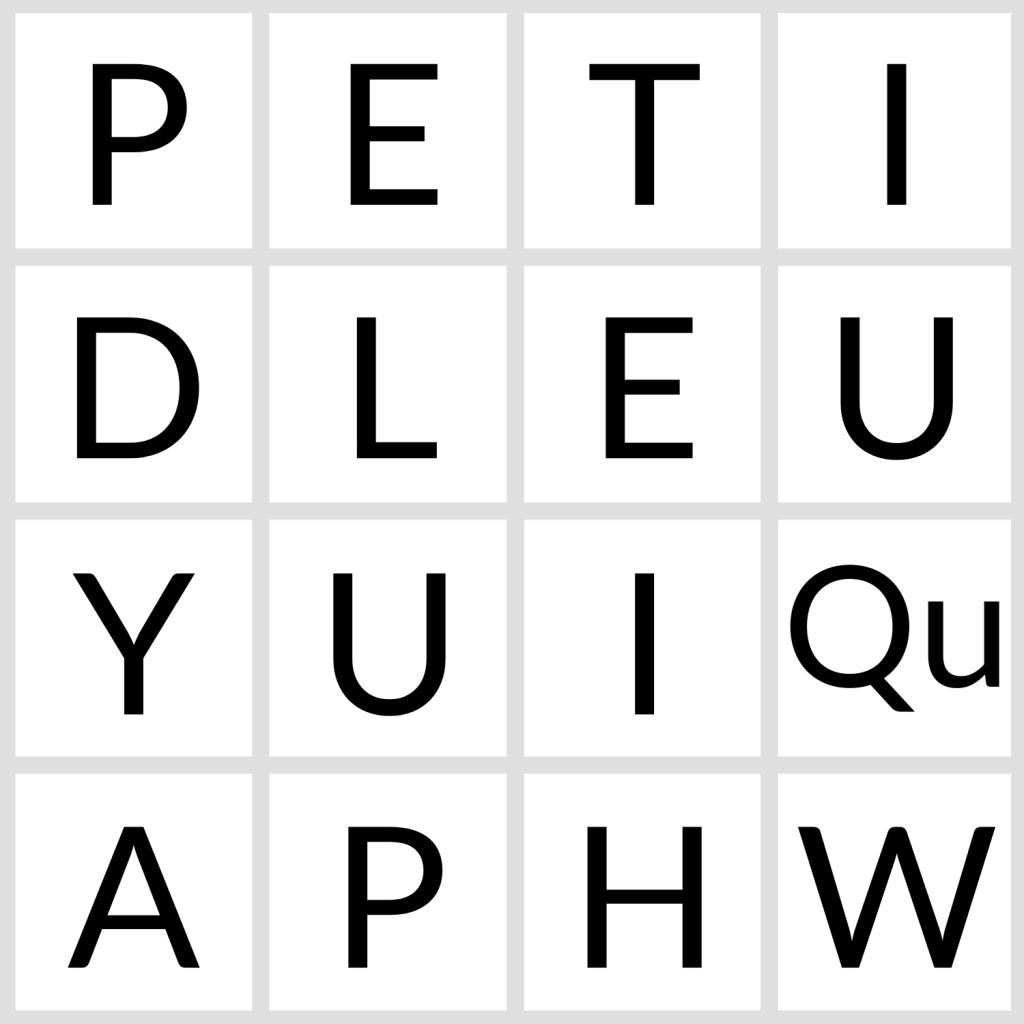 Free Printable Boggle Word Grid Puzzles - Bailey's Puzzles